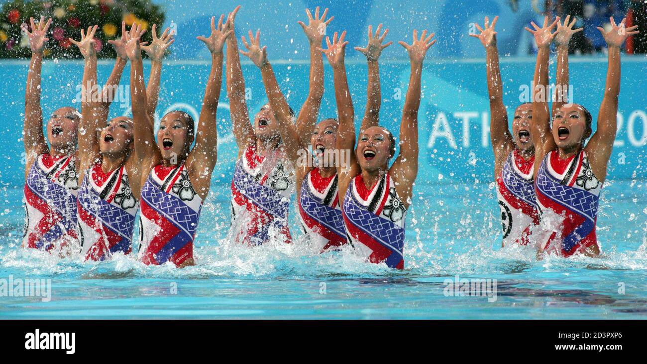 Team greece synchronised swimming hi-res stock photography and images ...