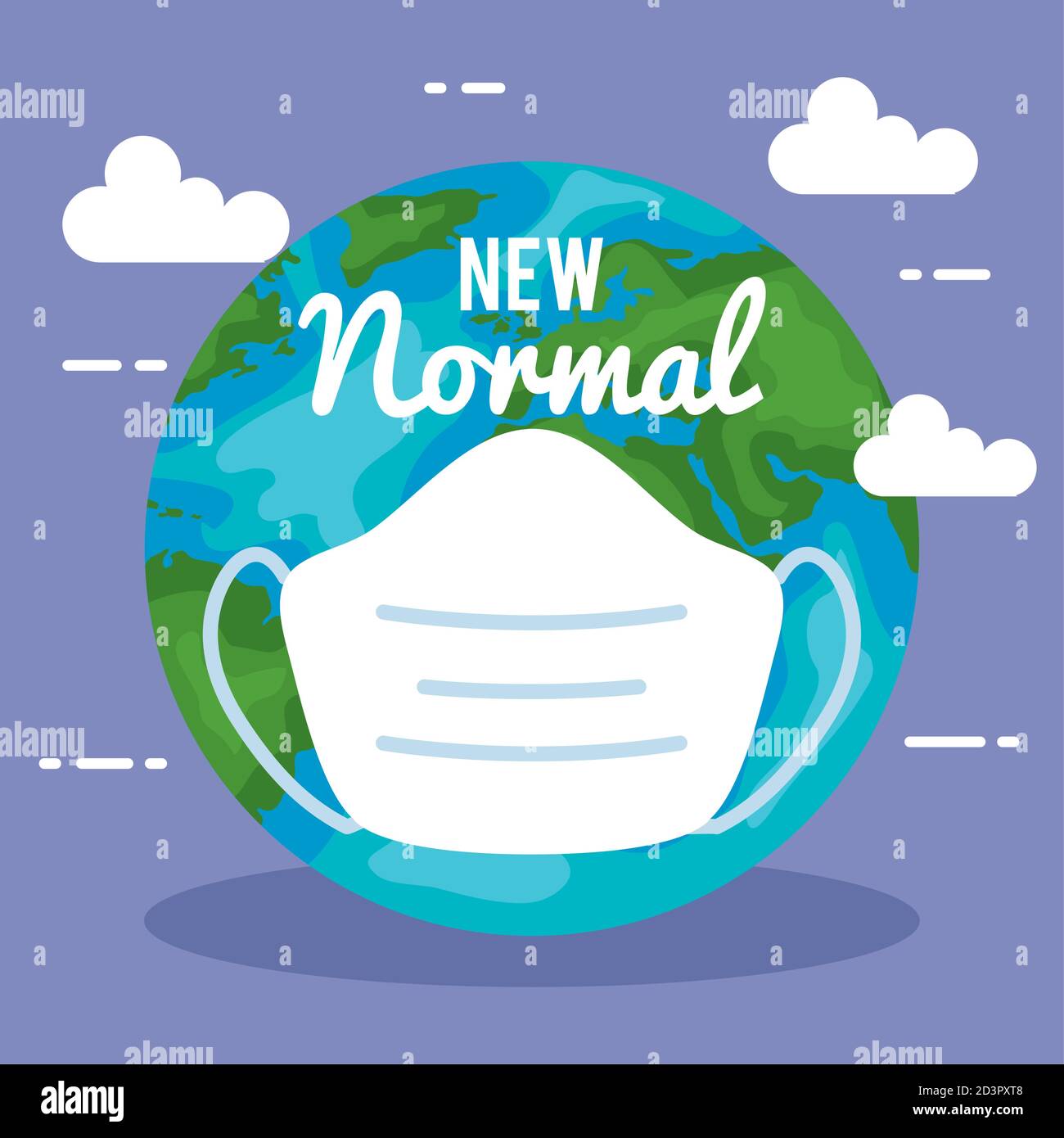 New normal world with mask vector design Stock Vector Image & Art - Alamy