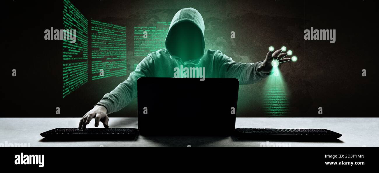 Hacker prints a code on a laptop keyboard to break into a cyberspace ...