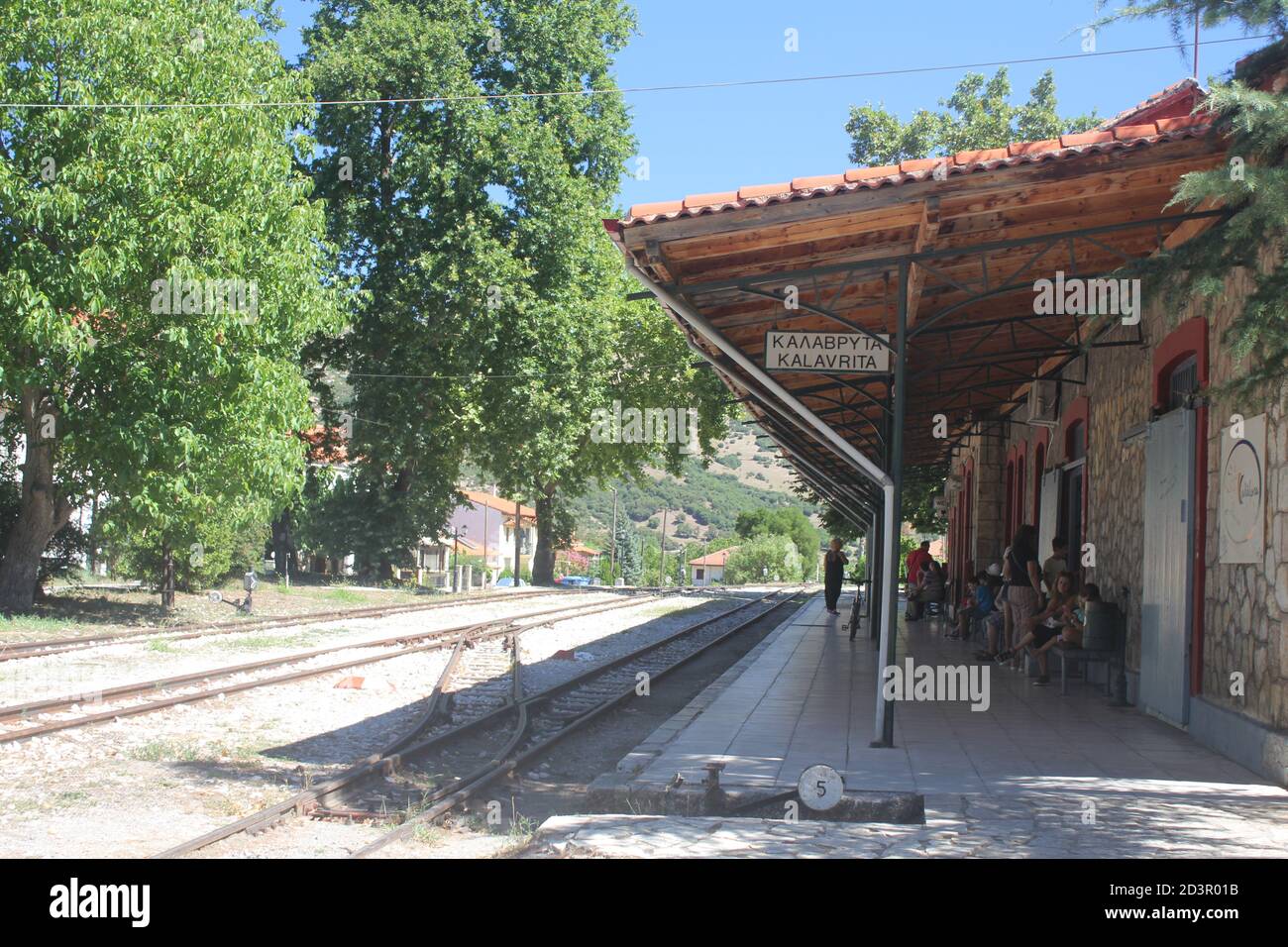 Diakopto kalavryta rack railway hi-res stock photography and images - Alamy