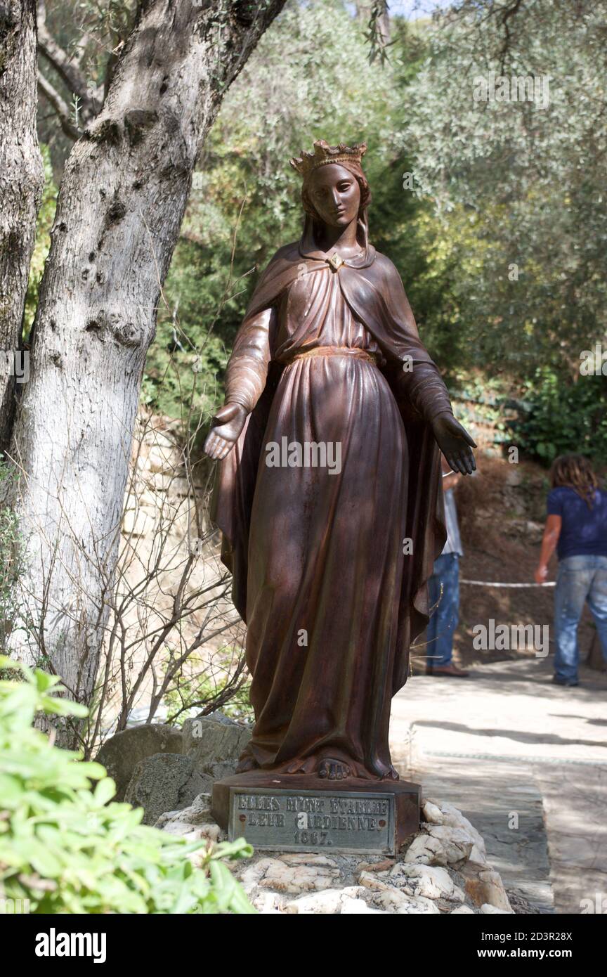 Statue of Virgin Mary at Meryemana, Turkey Stock Photo - Alamy