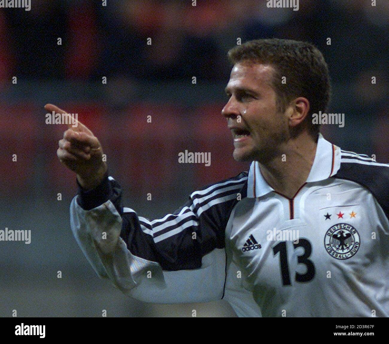 Oliver bierhoff germany celebrates goal hi-res stock photography and ...