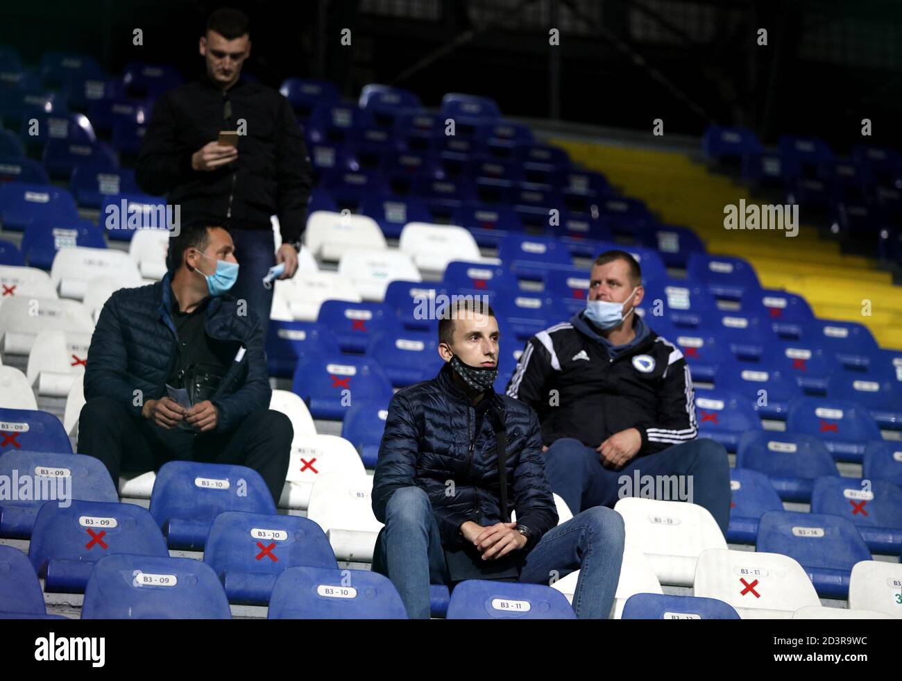 A general view of fans in the stands before the UEFA Euro 2020 Play-Off ...