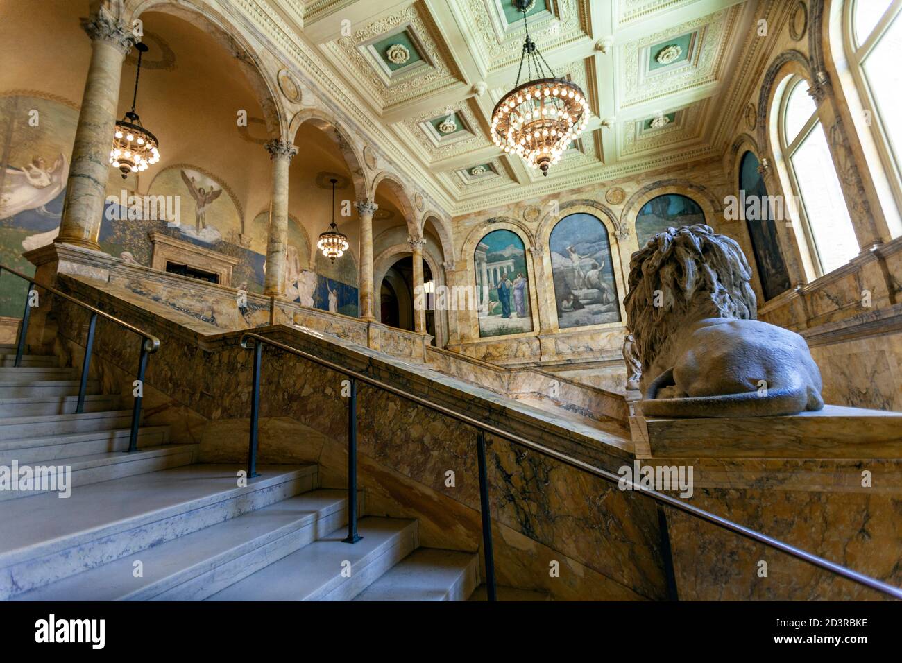 The Chavannes Gallery, McKim Building, Copley Square, , Boston Public ...