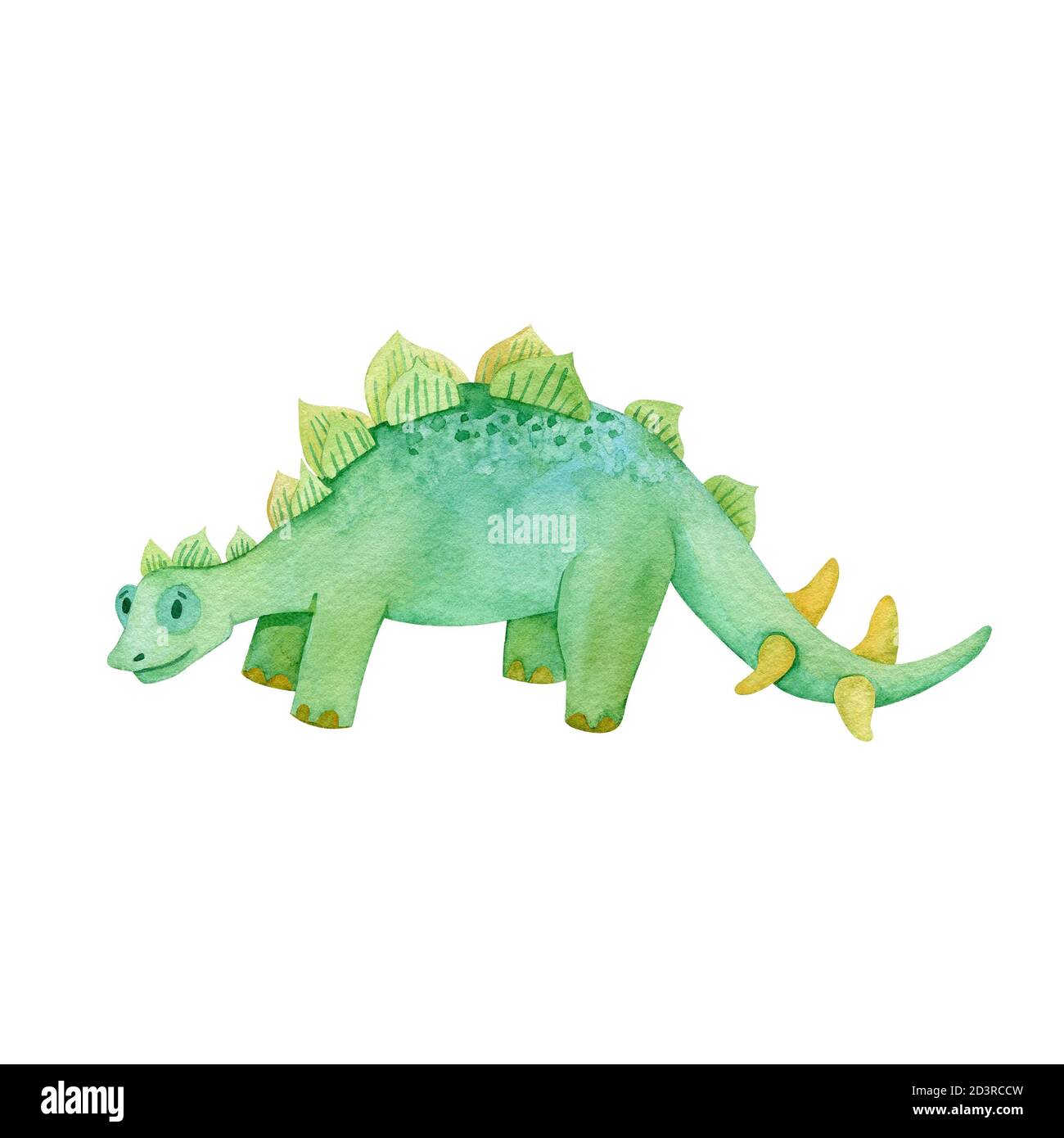 Prickled dino isolated on white background Stock Photo - Alamy