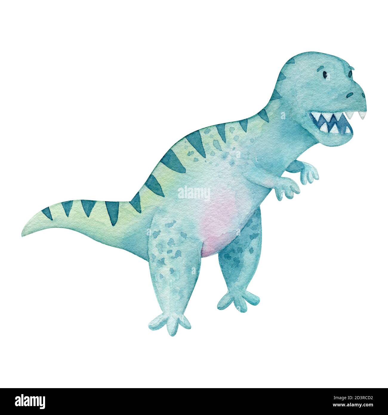 Toothy dino isolated on white background Stock Photo - Alamy