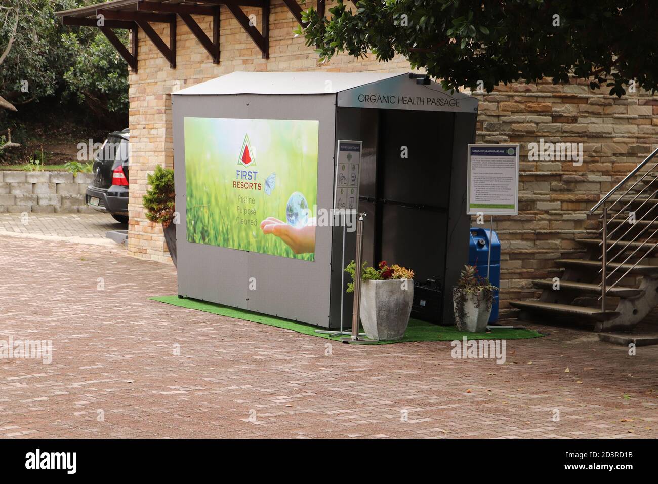 PORT ALFRED, SOUTH AFRICA - Sep 06, 2020: A walk through sanitation ...