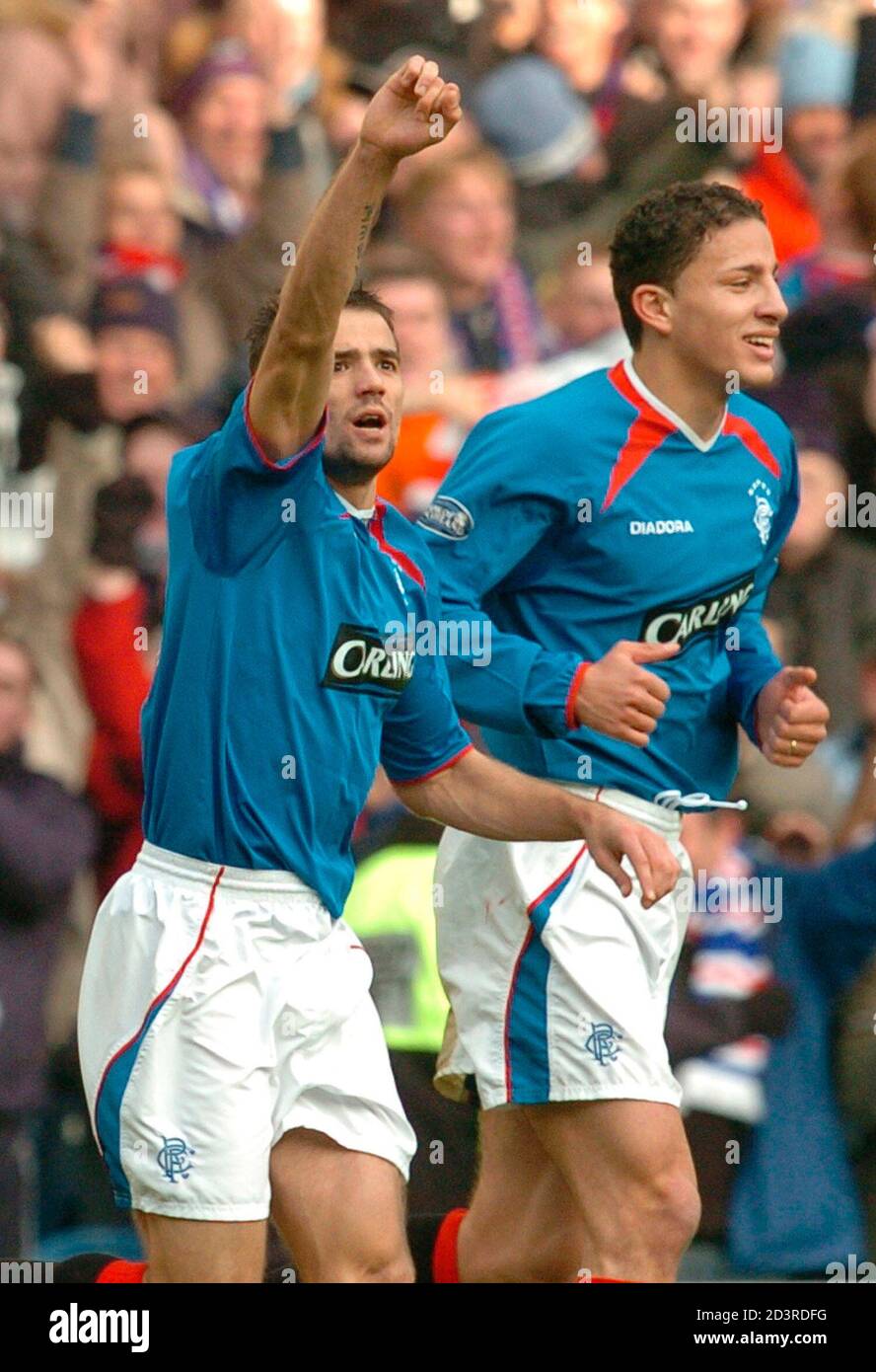 Rangers nacho novo l celebrates goal hi-res stock photography and ...