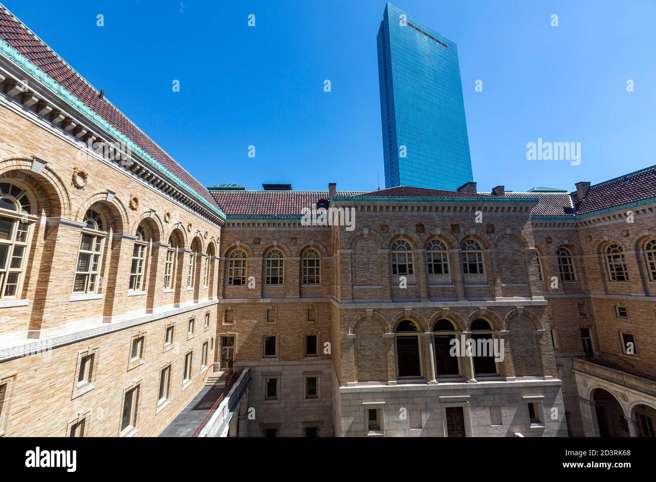 Courtyard, McKim Building, Copley Square, , Boston Public Library ...