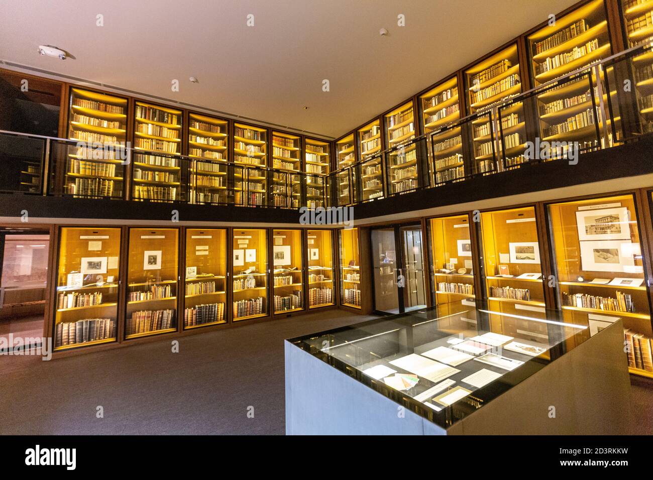 Books in exhibition in McKim Building, Copley Square, , Boston Public ...