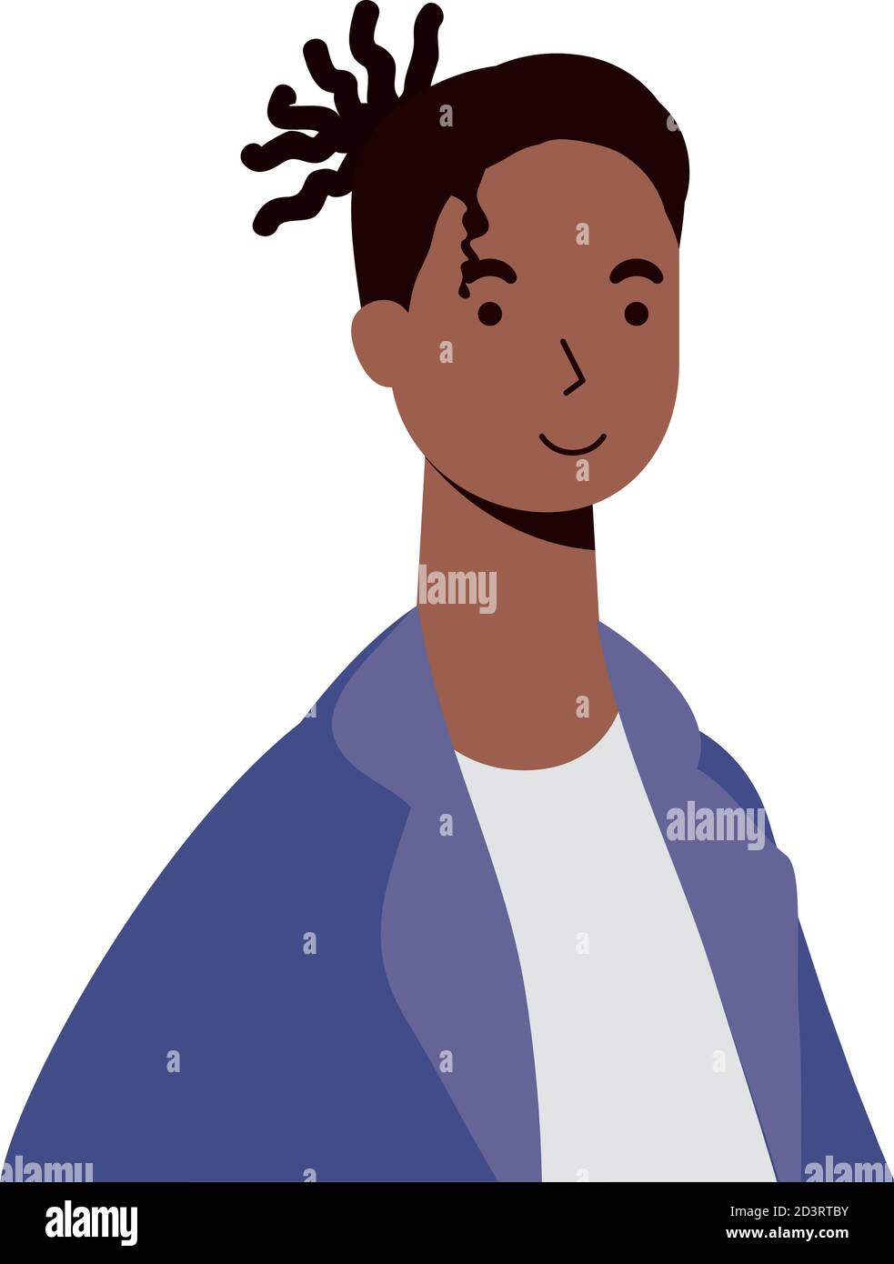 afro ethnic man character icon vector illustration design Stock Vector ...