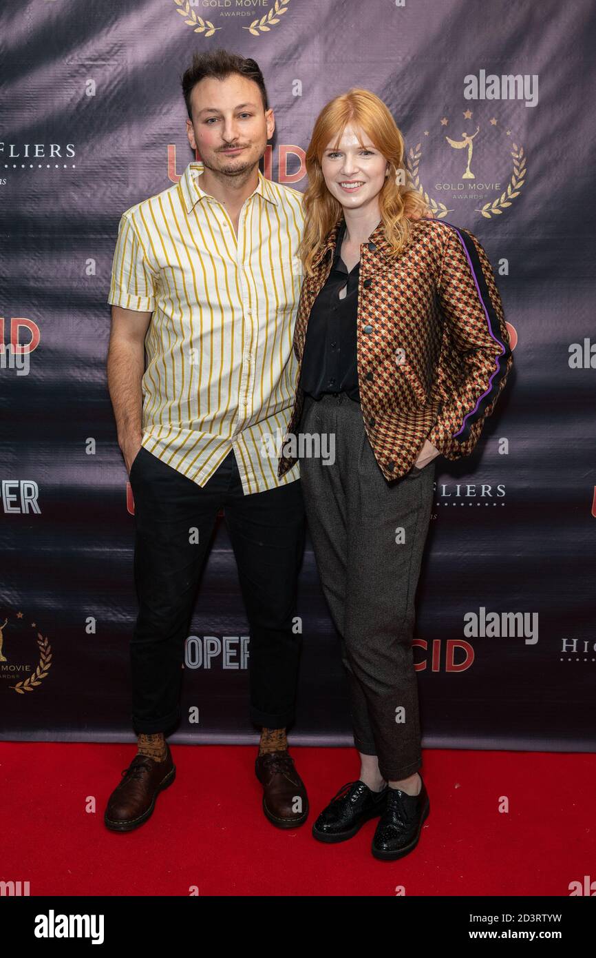 Cast and guests attend the London Premiere of the film 'Lucid' at The Old Street Gallery ...