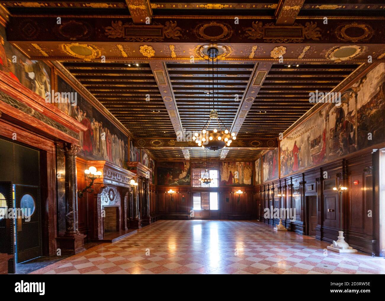 Abbey Room, McKim Building, Copley Square, , Boston Public Library ...