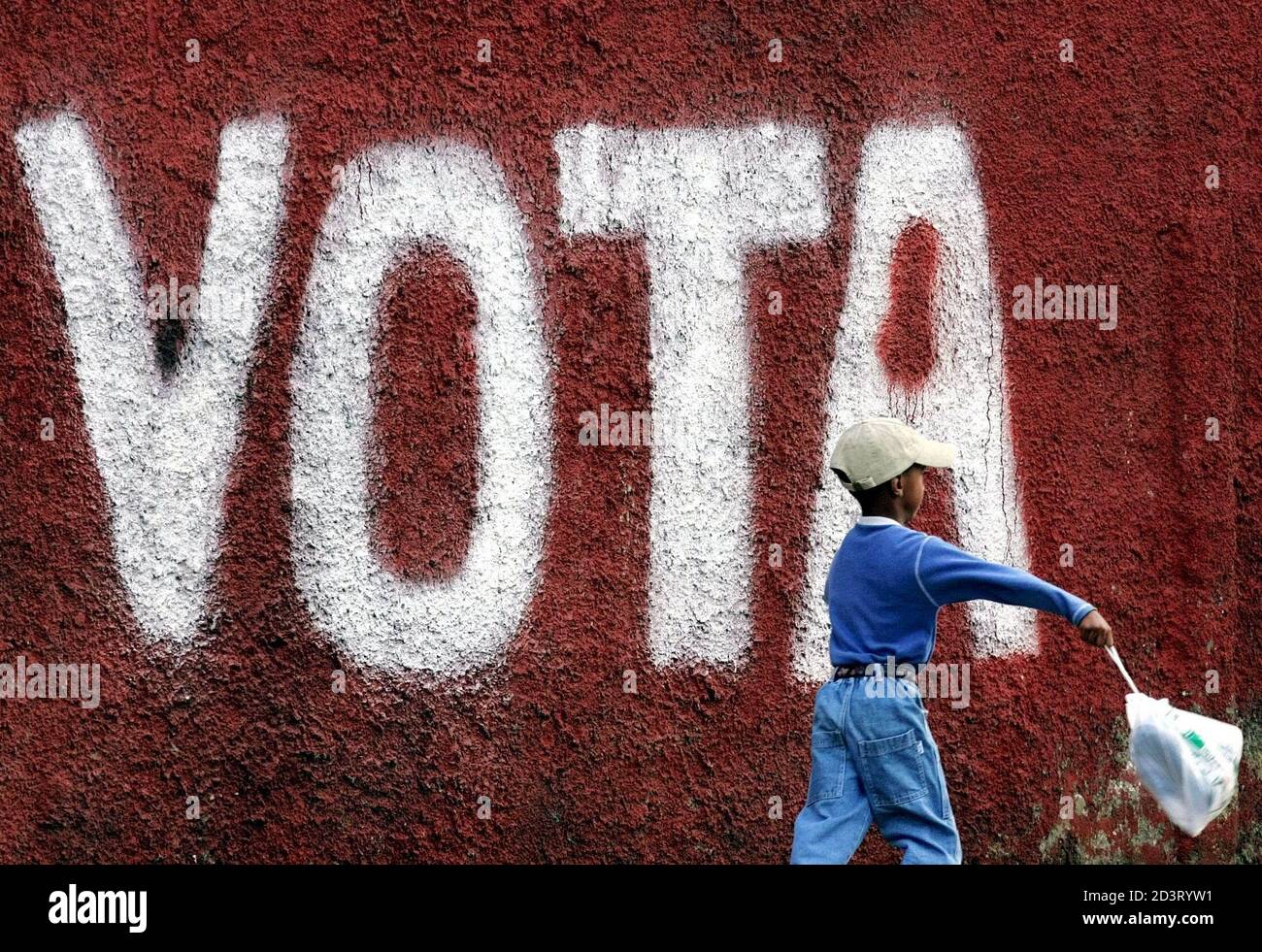 Pro voting graffiti hi-res stock photography and images - Alamy