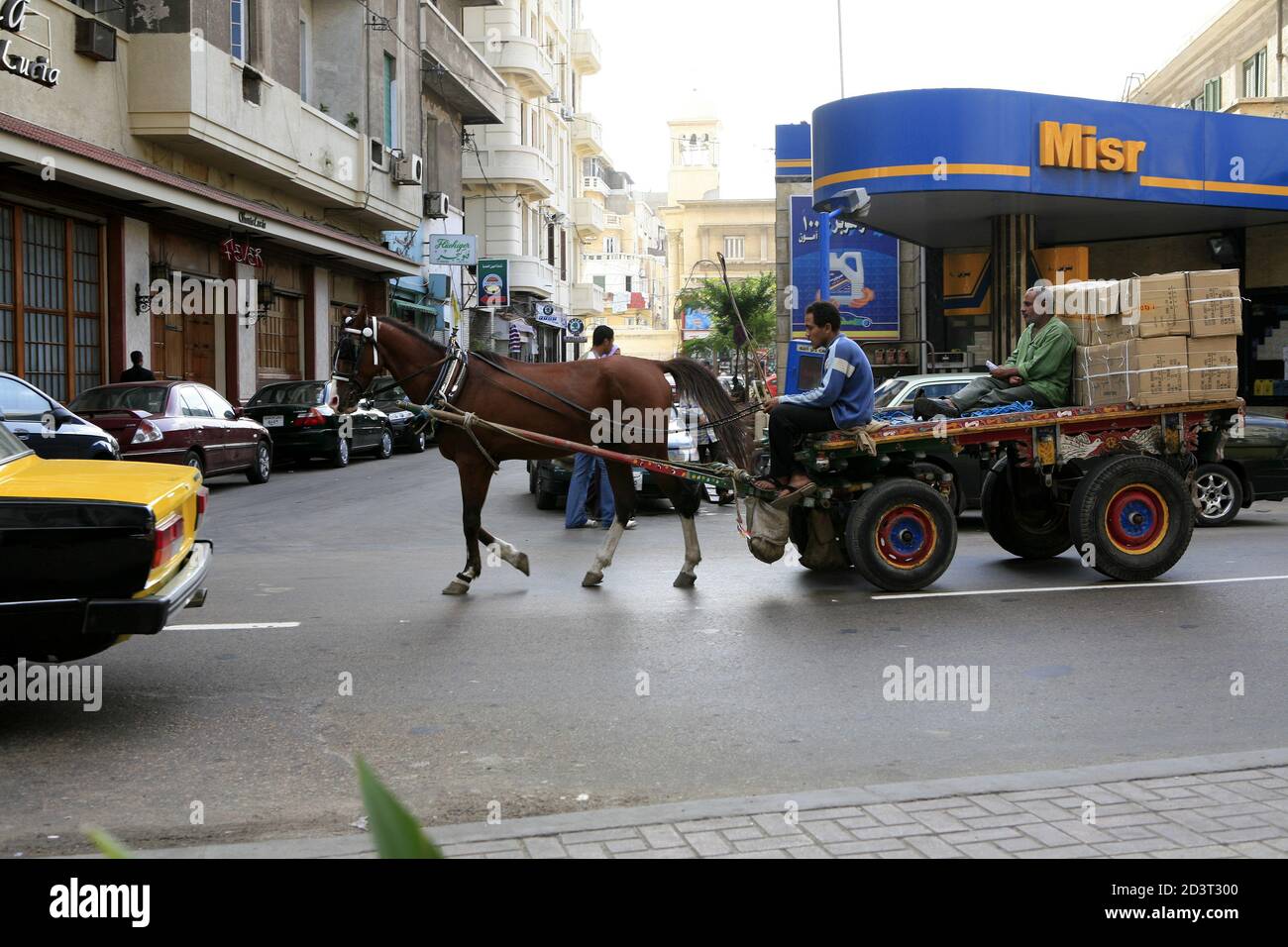 In street traffic you can see cars, mopeds, wheelbarrows or horse carts ...