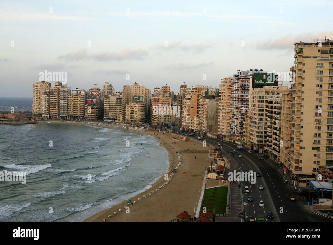 The beauty of Alexandria's beach boulevard Stock Photo - Alamy