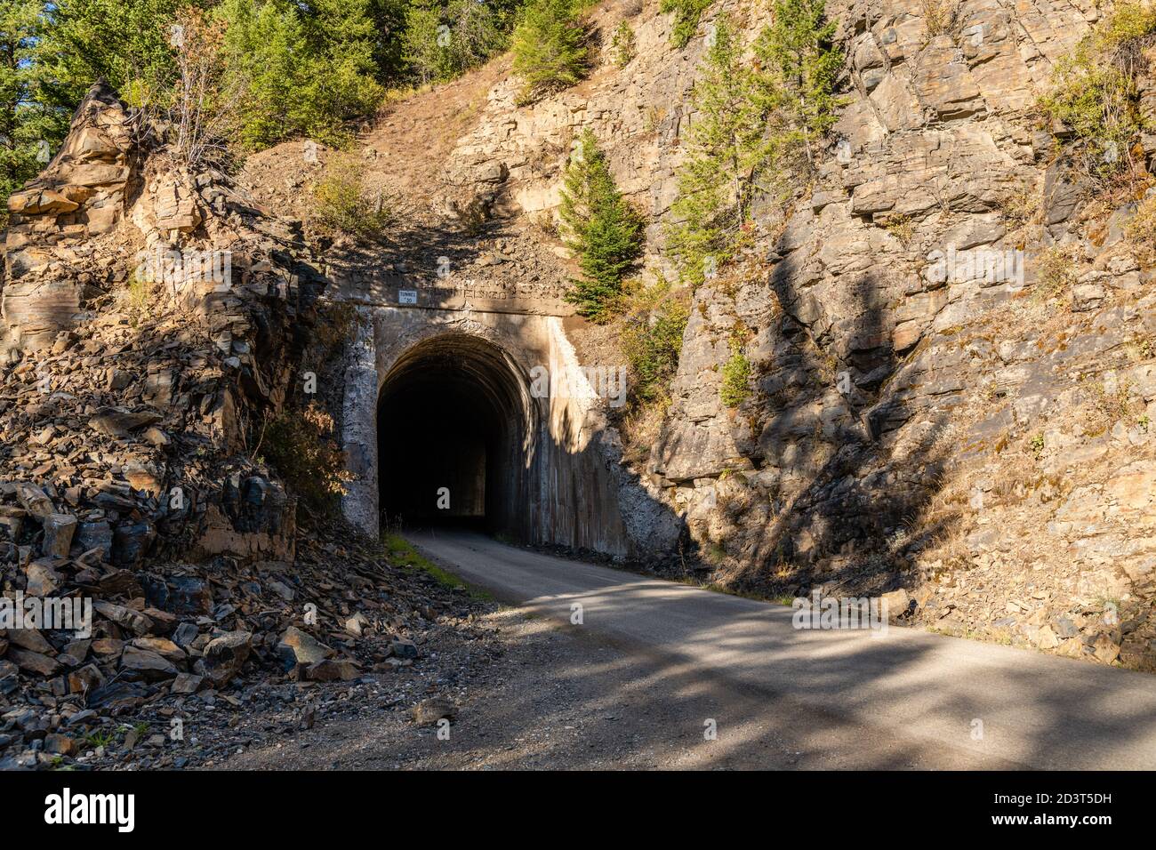 Old Railroad Tunnel On Moon Pass. Wallace, Idaho Stock Photo - Alamy
