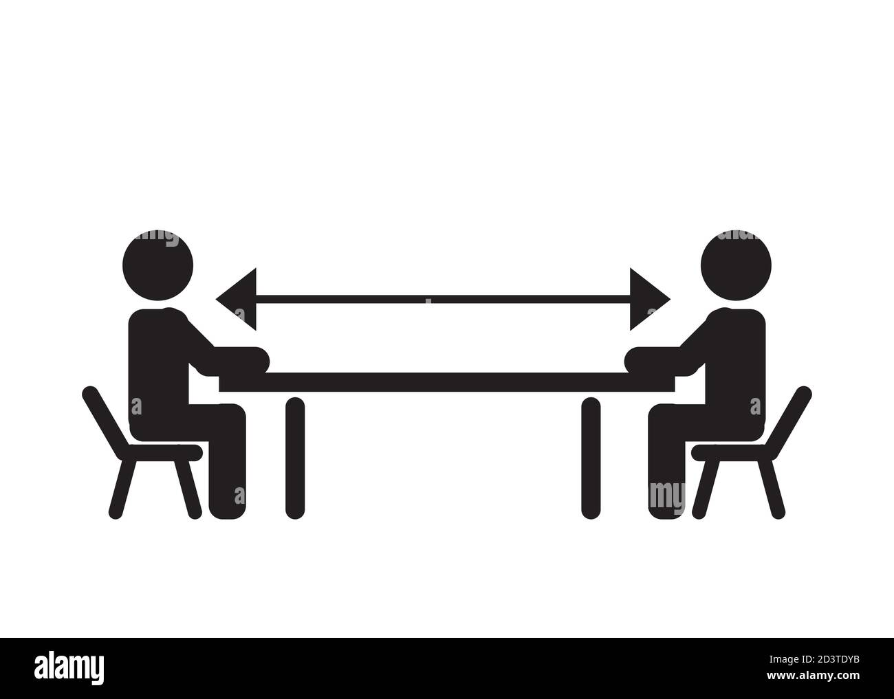 Pictogram two figures sitting hi-res stock photography and images - Alamy