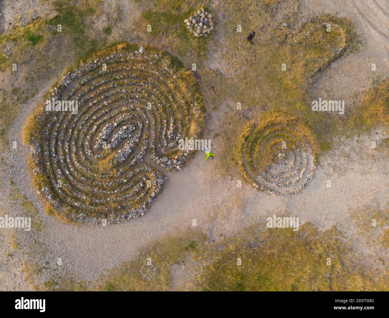 Turf labyrinth hi-res stock photography and images - Alamy