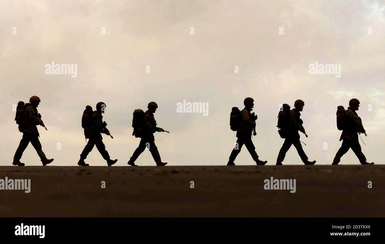 British troops from the 16th air assault brigade hi-res stock ...