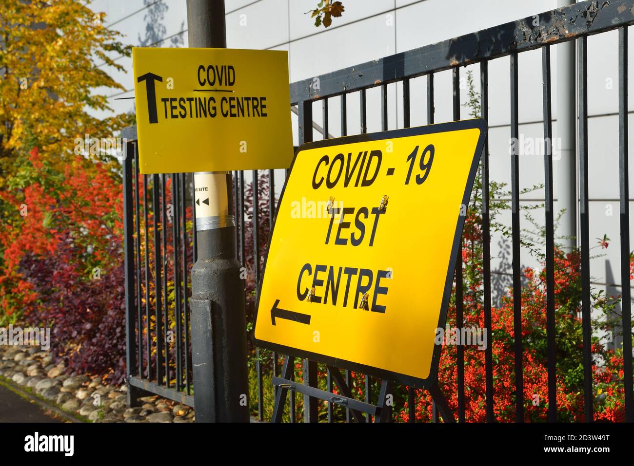 Covid-19 testing centre Stock Photo - Alamy