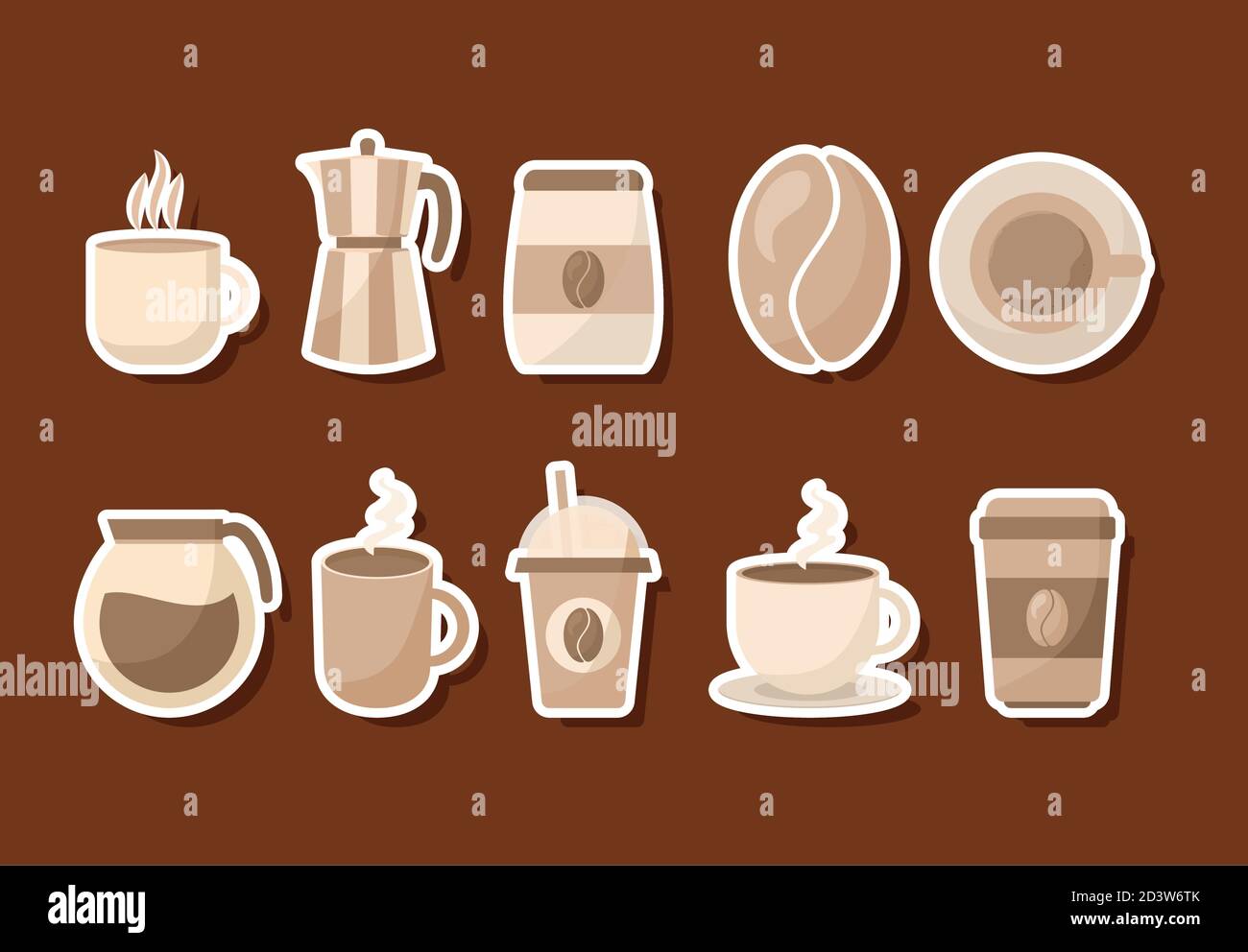 coffee icon set vector design Stock Vector Image & Art - Alamy