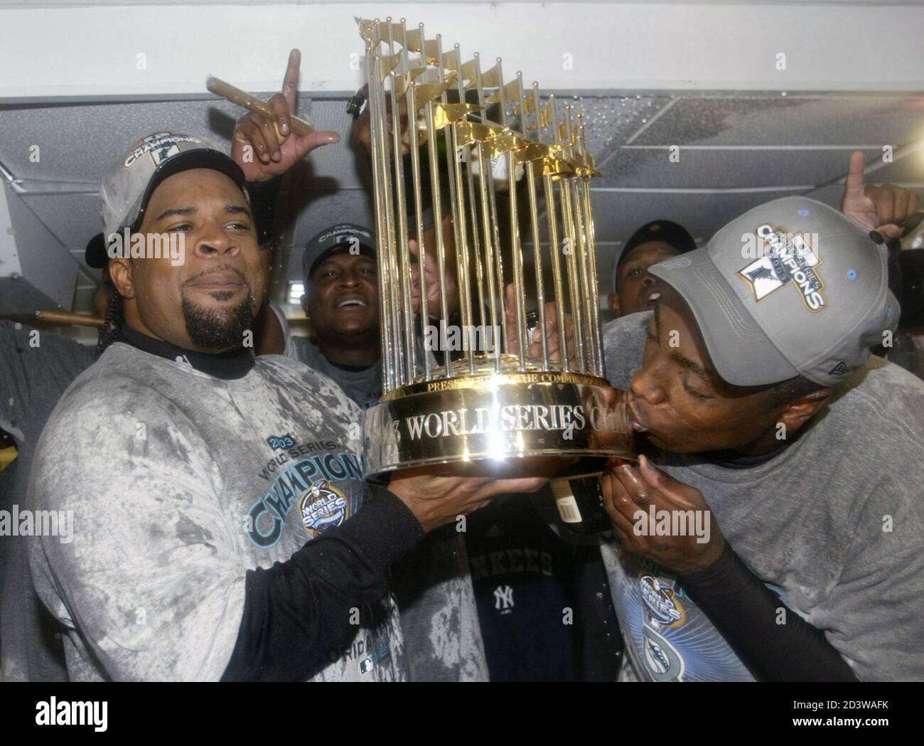 Yankees world series trophy hi-res stock photography and images - Alamy