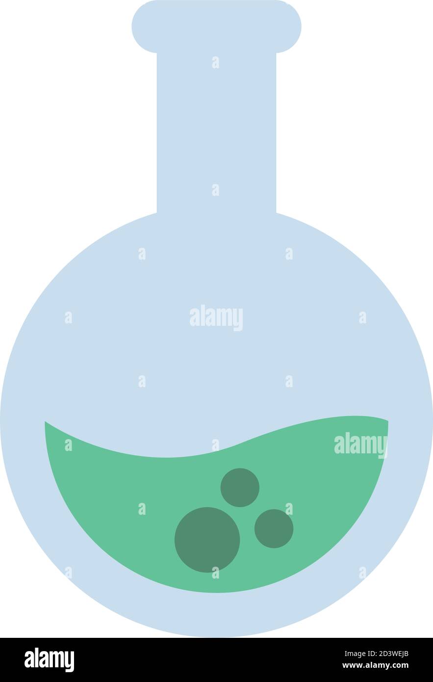 chemistry sphere flask design, science and laboratory theme Vector ...