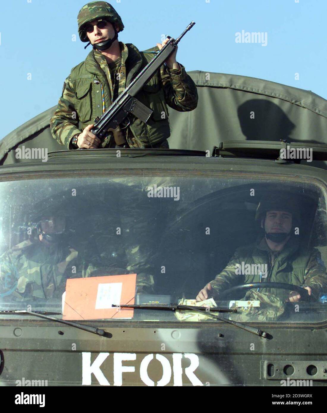 Greek soldier holds rifle hi-res stock photography and images - Alamy