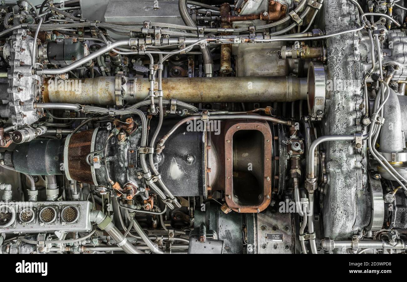 detail of a turbofan aircraft engine Stock Photo - Alamy