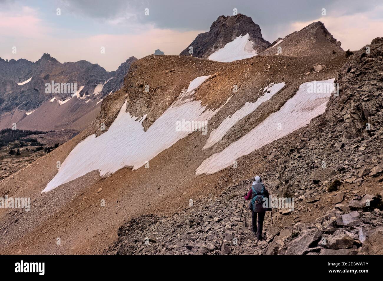 Crossing Paintbrush Divide on the Teton Crest Trail, Grand Teton ...