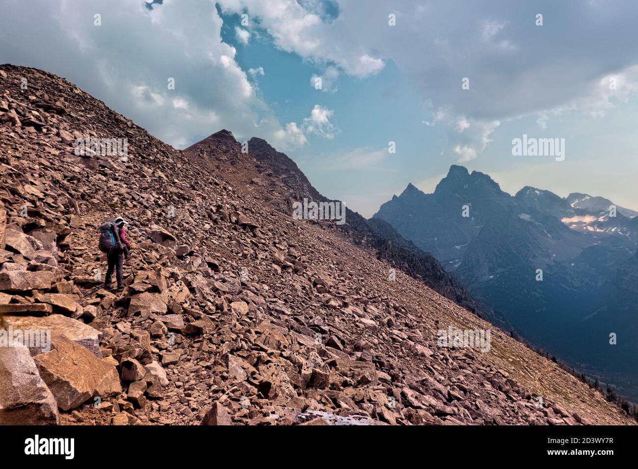 Crossing Paintbrush Divide on the Teton Crest Trail, Grand Teton ...