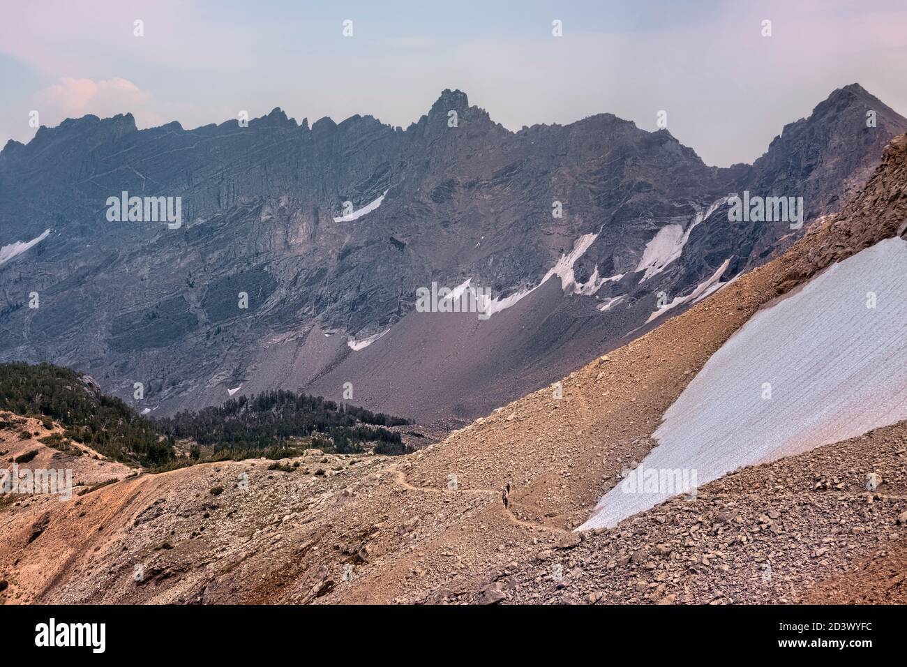 Crossing Paintbrush Divide on the Teton Crest Trail, Grand Teton ...