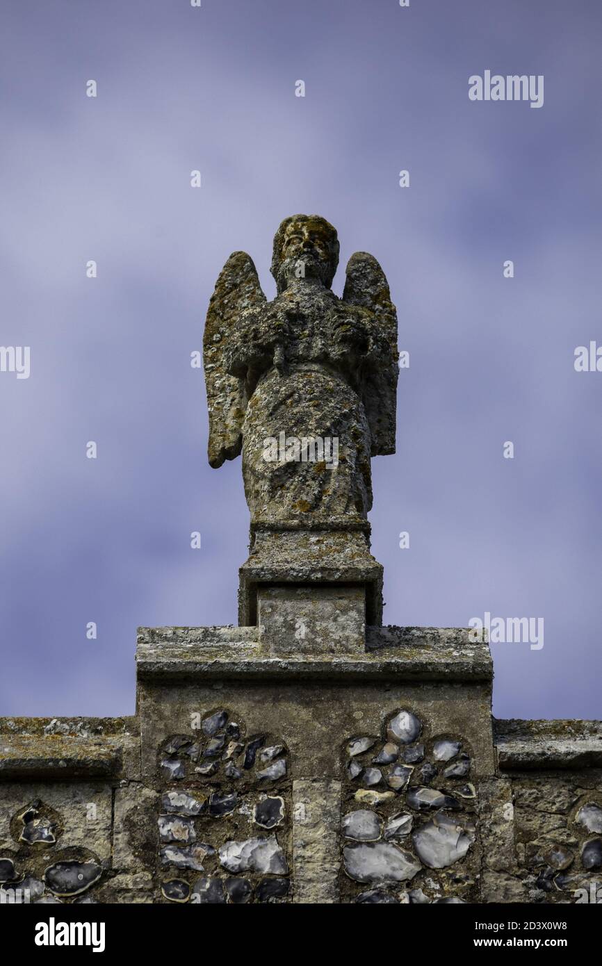 NEWBOURNE, UNITED KINGDOM - Aug 06, 2020: St Mary The Virgin church in ...