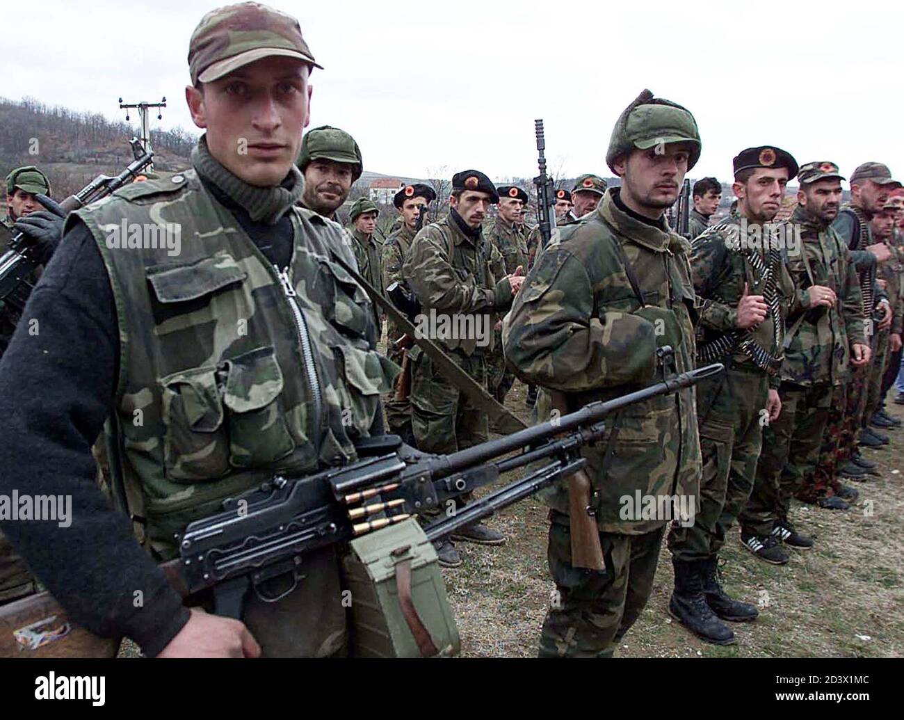 Kosovo liberation army flag hi-res stock photography and images - Alamy