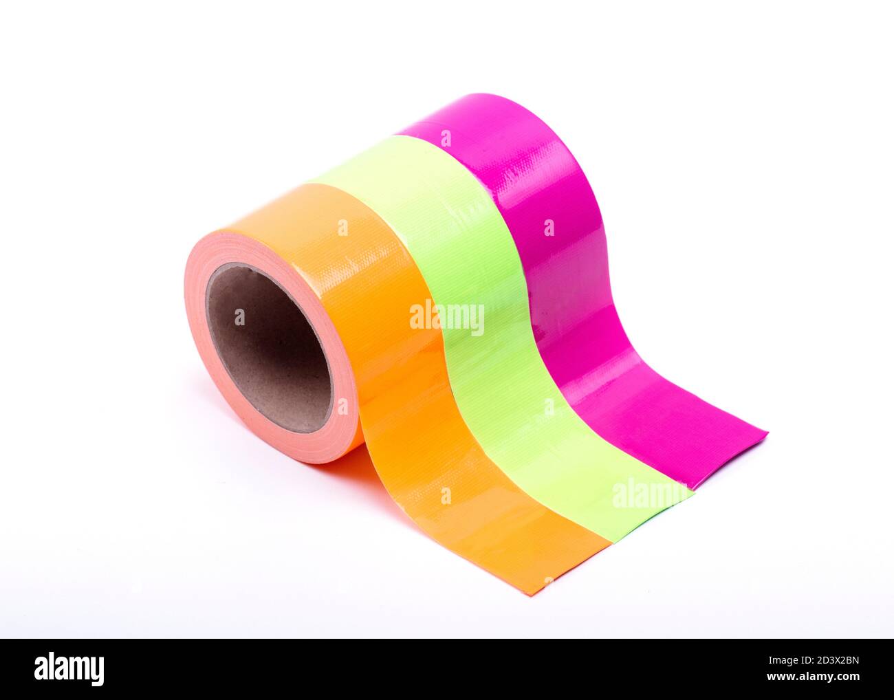 Self adhesive colorfur marking tapes on white background Stock Photo ...