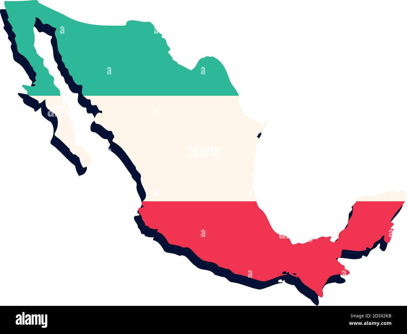 Mexican map design, Mexico culture theme Vector illustration Stock ...