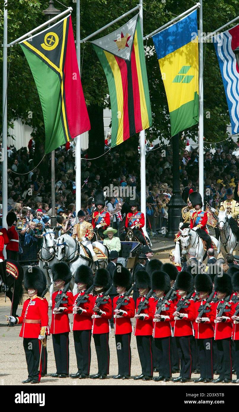 Scots guards trooping colour in hi-res stock photography and images - Alamy