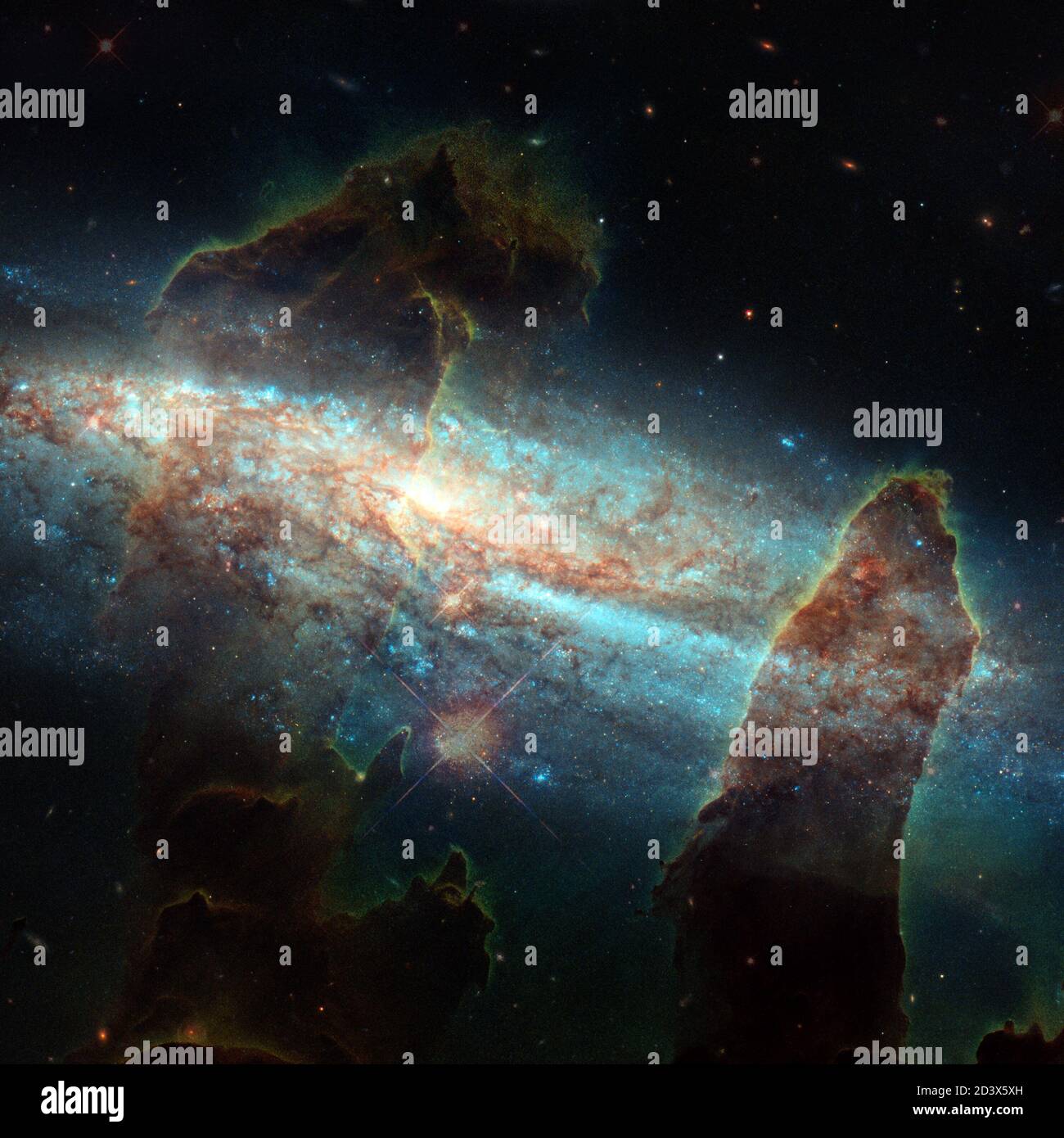 Outer space. Elements of this image furnished by NASA Stock Photo - Alamy