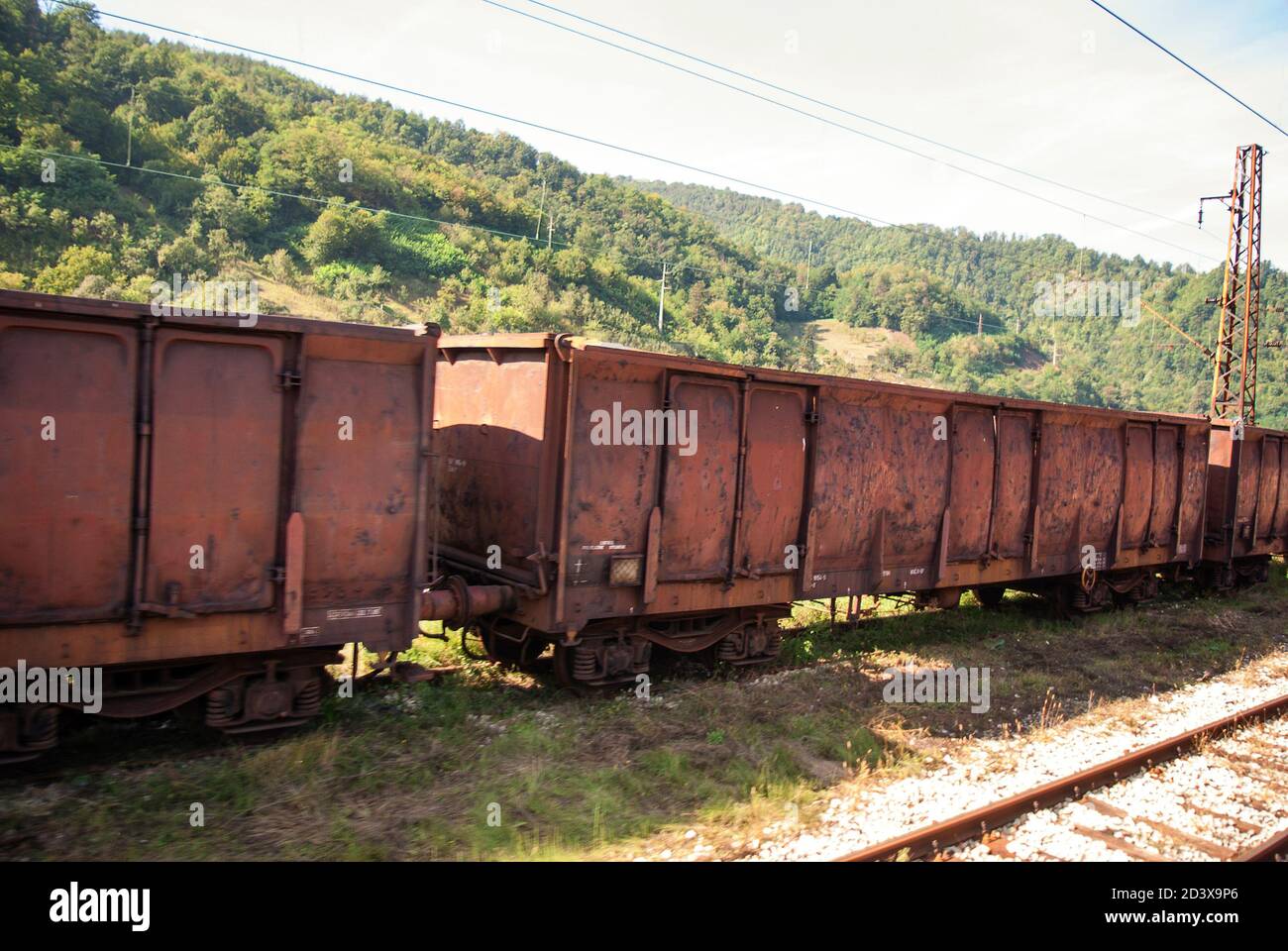 The railway and color cloud and power transportation hi-res stock ...