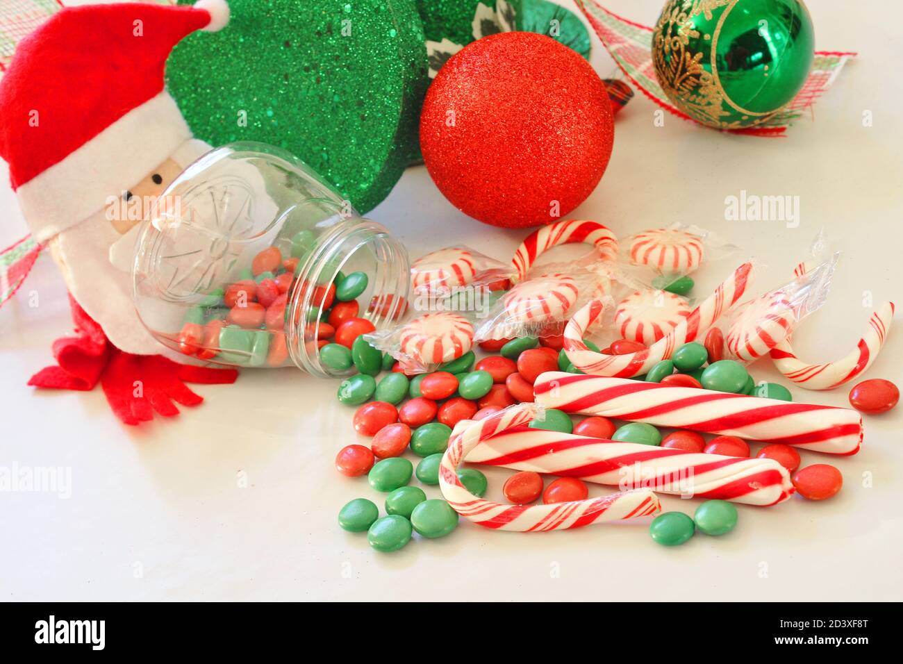 Christmas holiday candy variety Stock Photo - Alamy