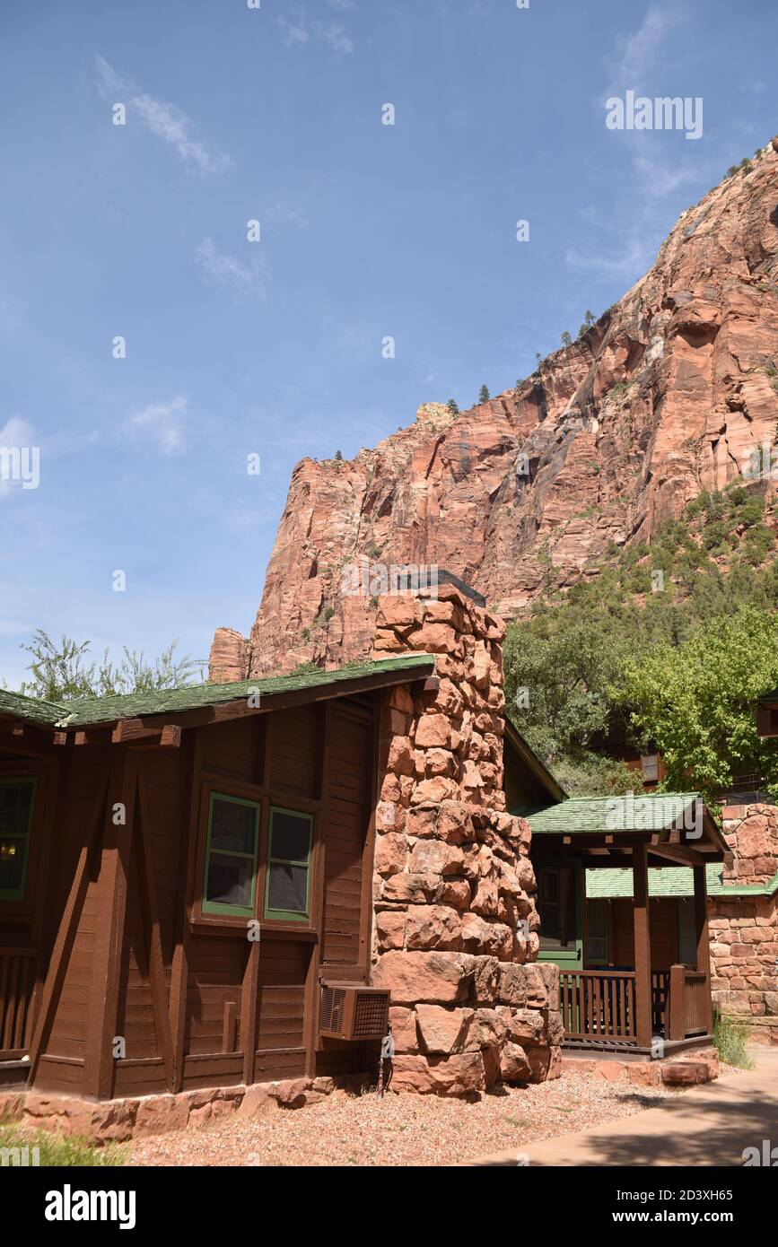 Springdale, Utah. United States. August 13, 2020. Zion National Park ...