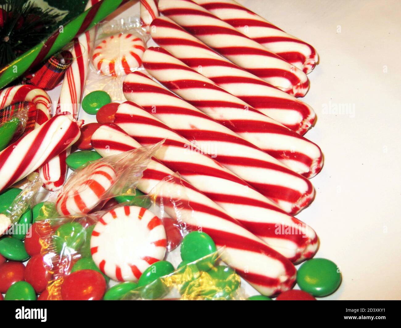 Christmas holiday candy variety Stock Photo - Alamy