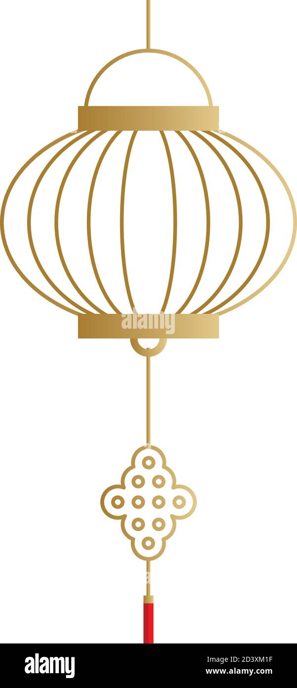 Chinese lamp hanging gold design, China culture asia and oriental theme ...