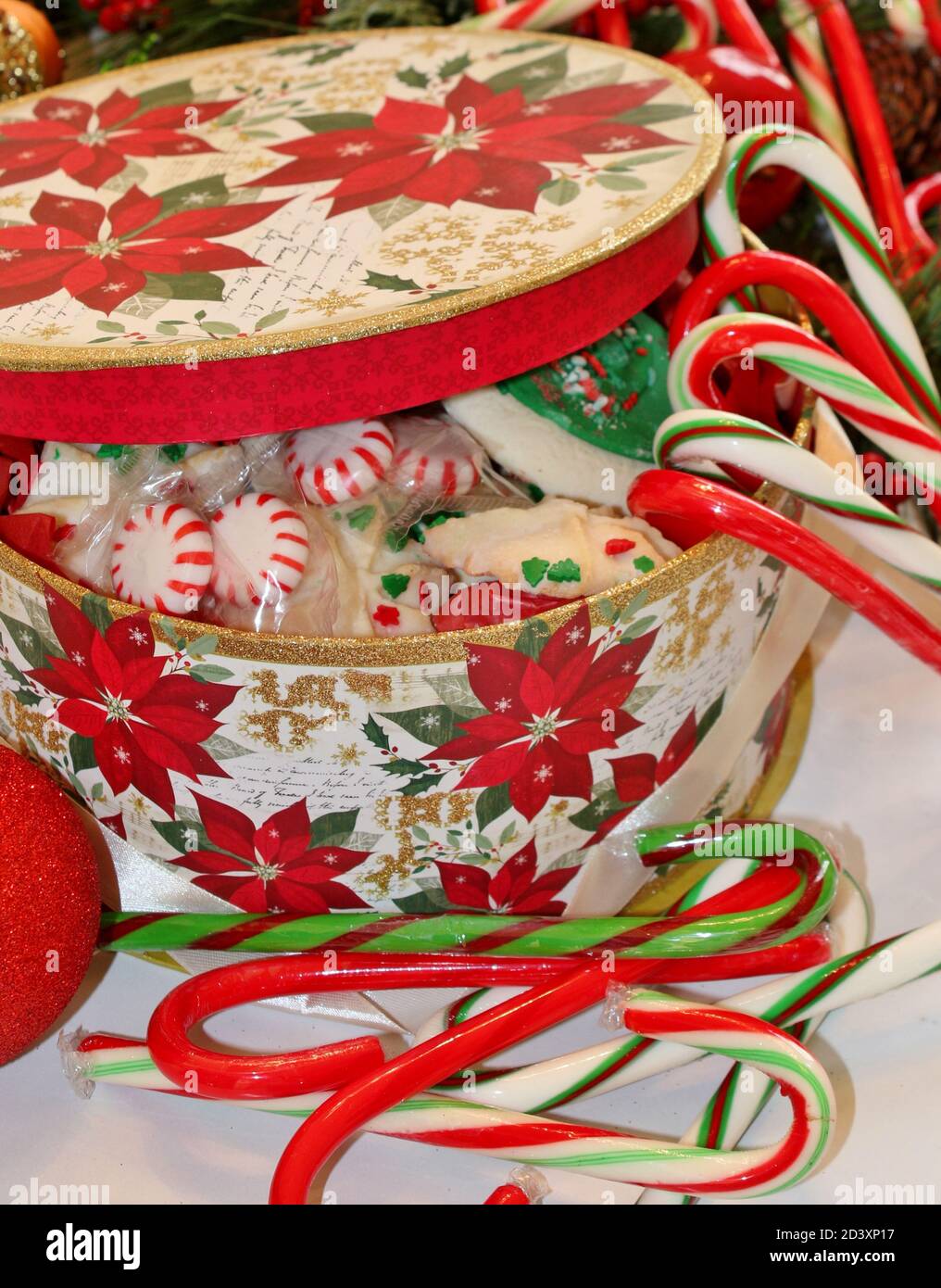 Christmas holiday candy variety Stock Photo - Alamy