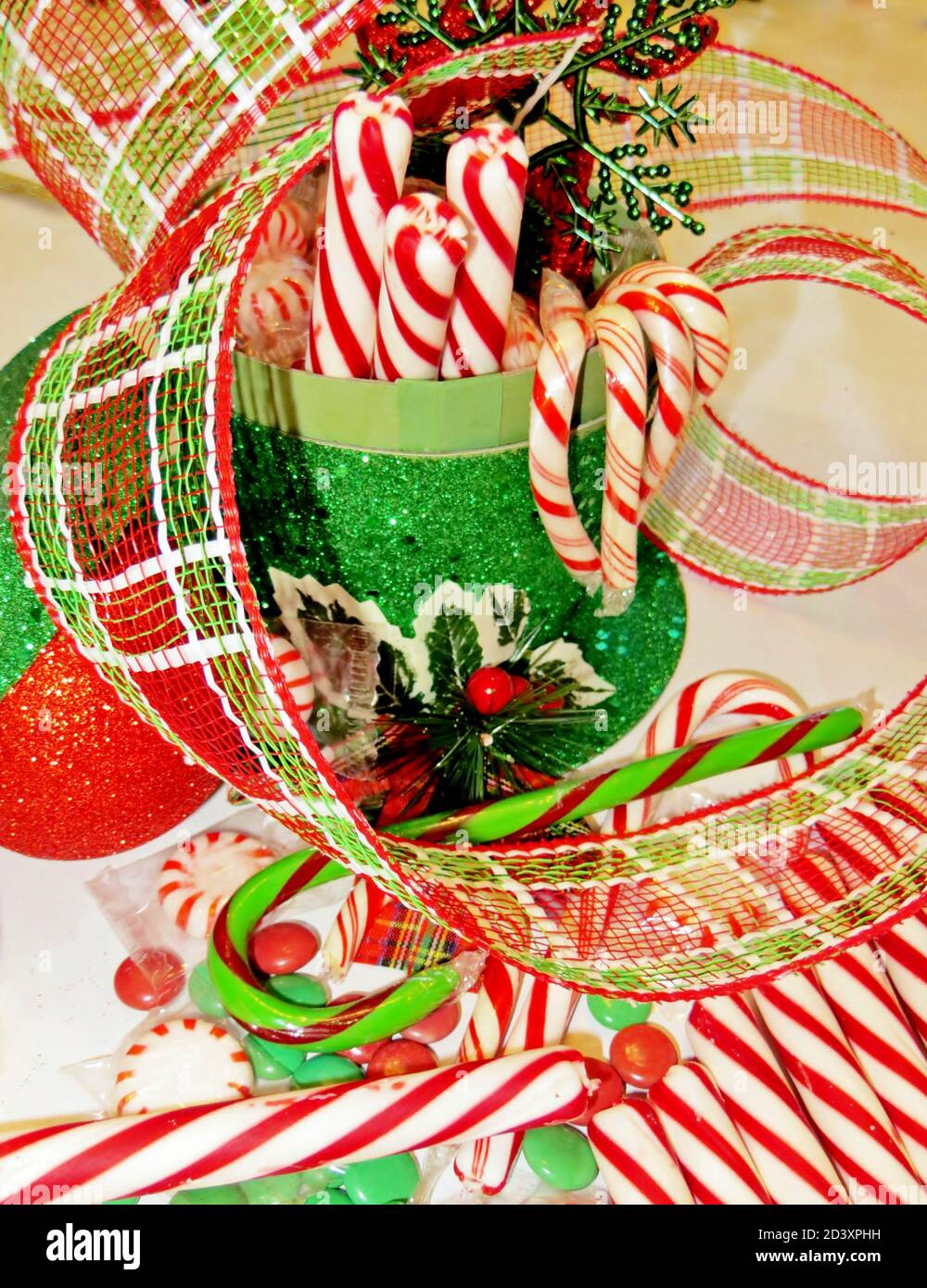 Christmas holiday candy variety Stock Photo - Alamy