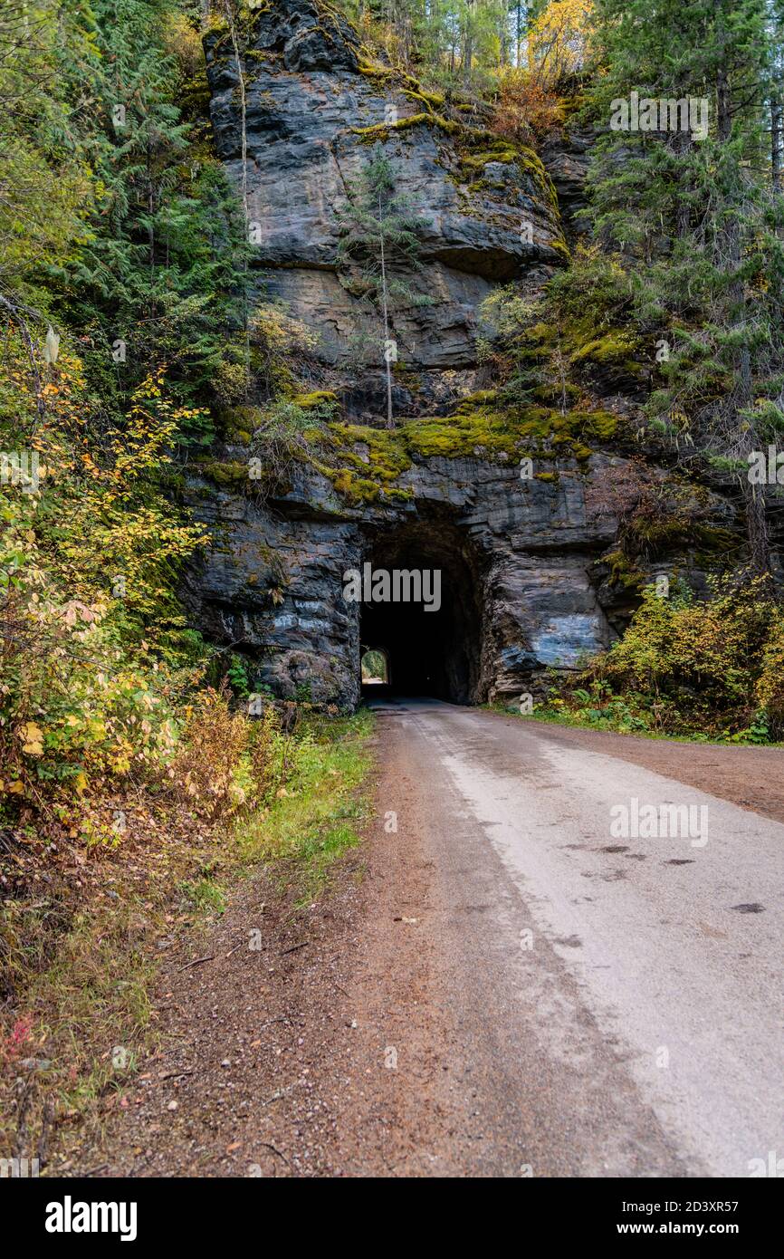 Old Stone Tunnel On Moon Pass, Wallace, Idaho Stock Photo - Alamy