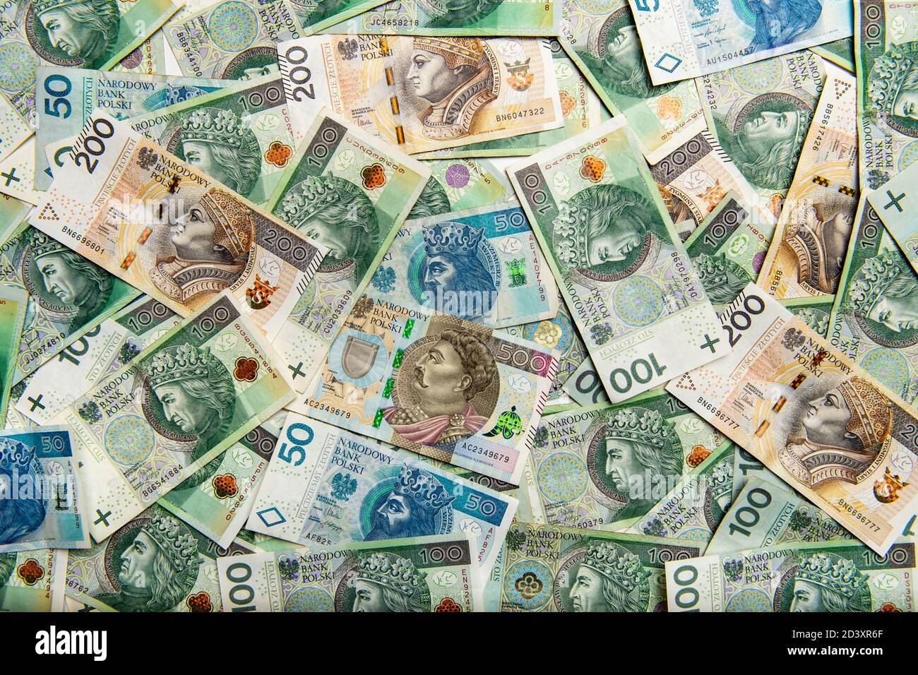 polish paper money or banknotes Stock Photo - Alamy
