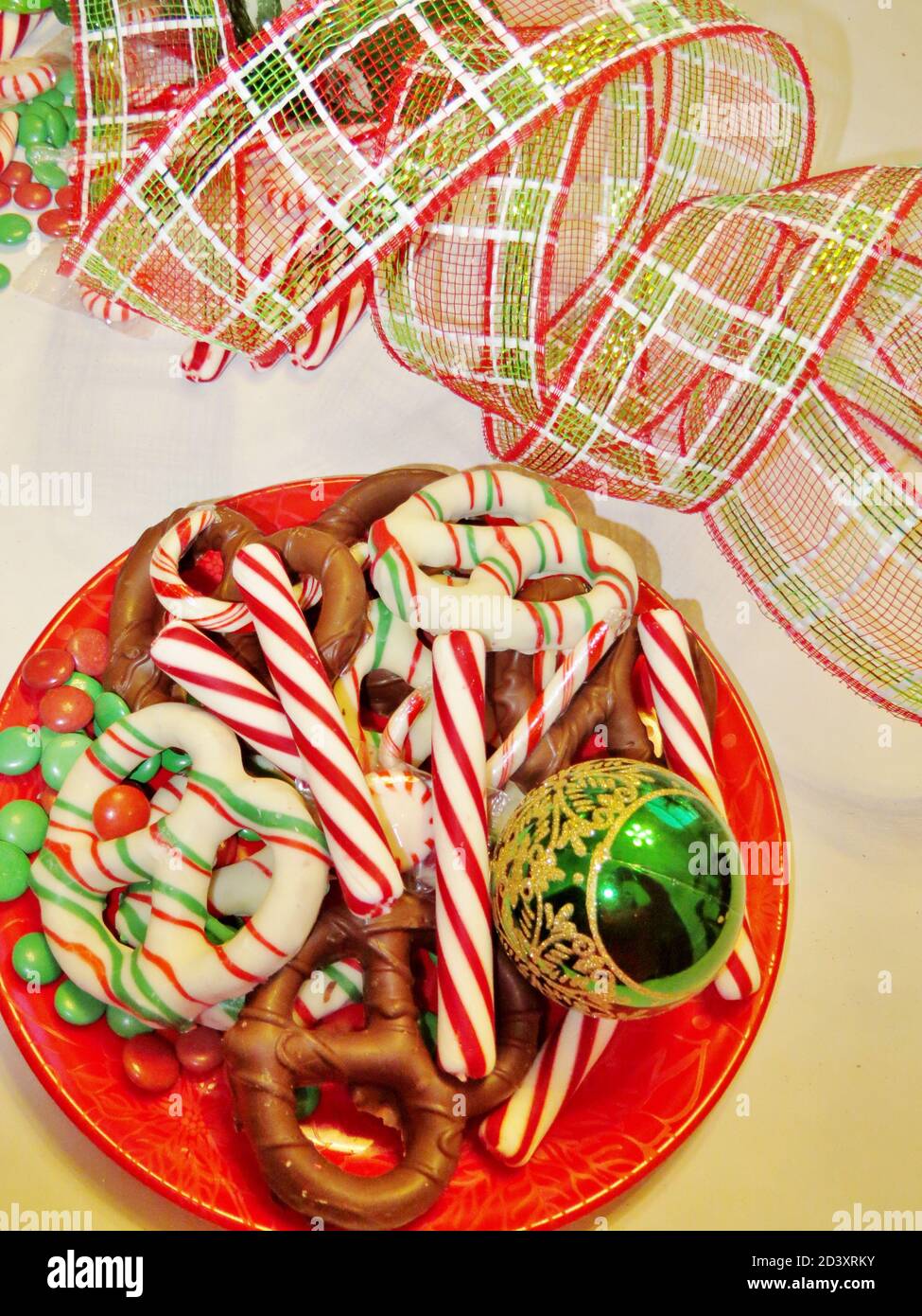 Christmas holiday candy variety Stock Photo - Alamy