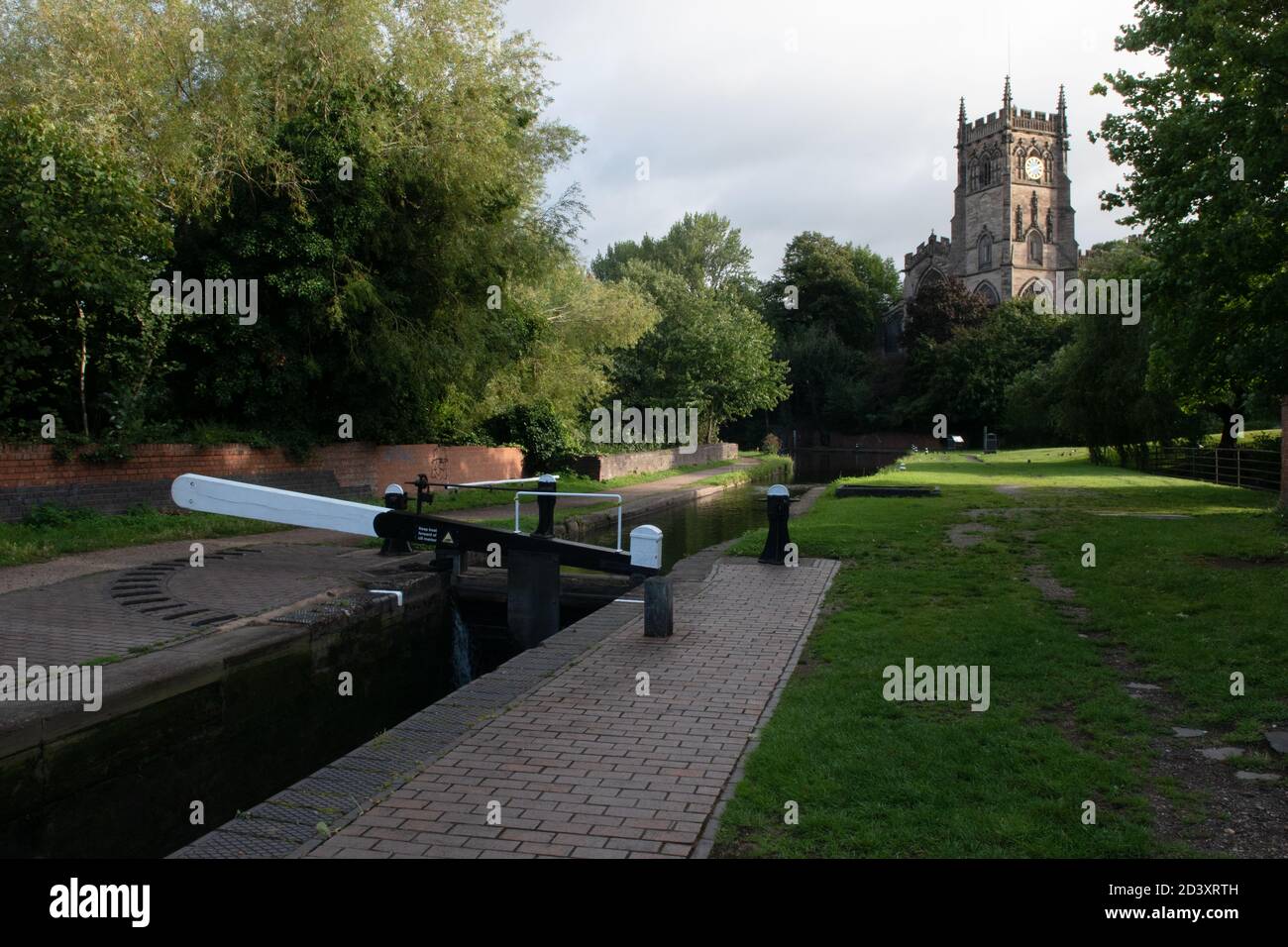 The staffordshire and worcestershire canal at Kidderminster, UK Stock ...